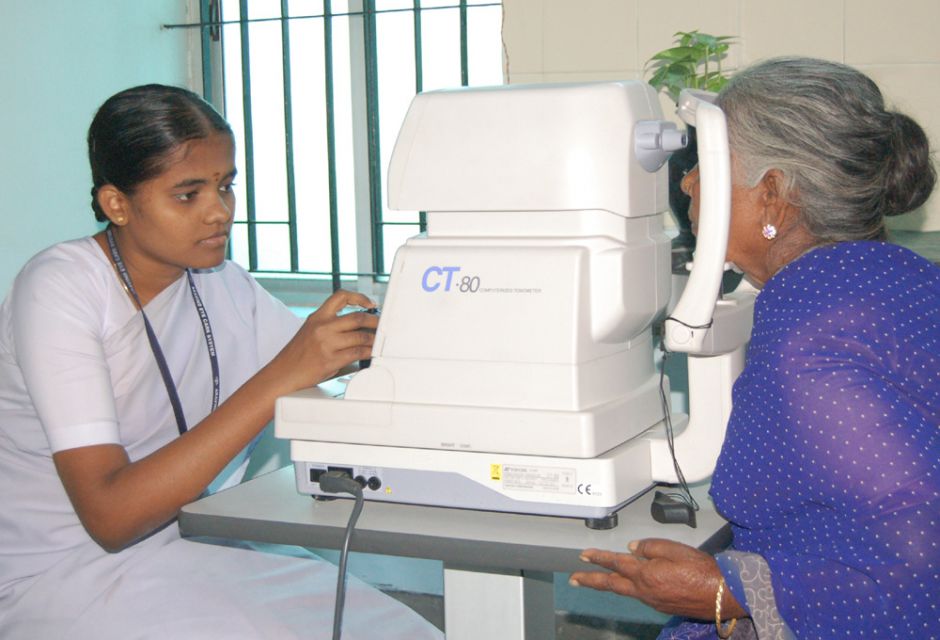 Measuring Intra Ocular Pressure using Non-Contact Tonometer (NCT)